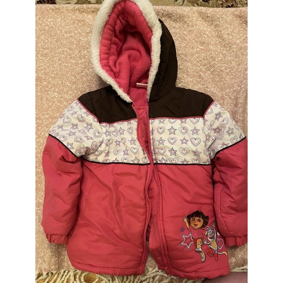 Nickelodeon | Jackets & Coats | Dora The Explorer Winter Coat With Hood ...